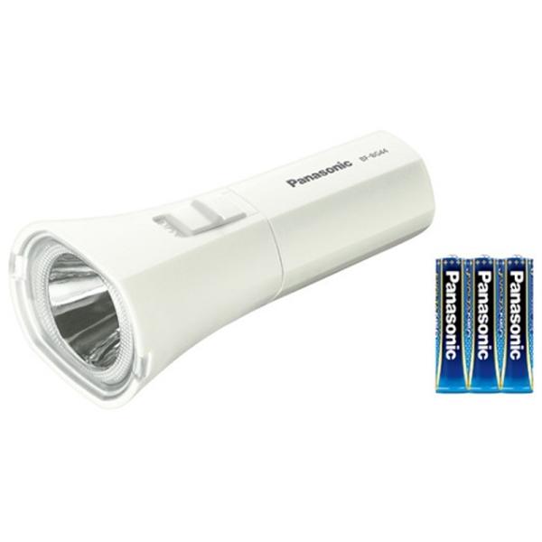 【発売日：2019年06月28日】Panasonic（パナソニック） ＬＥＤ懐中電灯 BF-BG44K-W ・明るさ約2.8倍の50lm・持ちやすい、使いやすいロールレスフォルム・雨の中でも使える防滴仕様