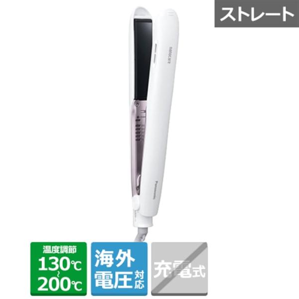 【発売日：2022年05月01日】Panasonic（パナソニック） ストレートアイロン　ナノケア EH-HS9J-W 白お取寄せの場合の納期目安：6月下旬以降（5/22現在）・「温度均一プレート」「ヒーター温度低下検知機能」の2つの温度コ...