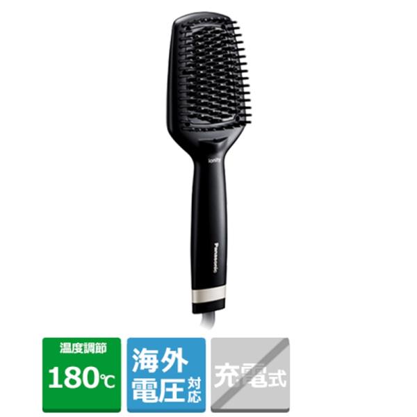 【発売日：2023年05月01日】Panasonic（パナソニック） ブラシストレートアイロン　イオニティ（海外電圧対応） EH-HS31-K 黒お取寄せの場合の納期目安：3月上旬以降（1/30現在）・ワイドで温度均一なアイロン板が、しっか...