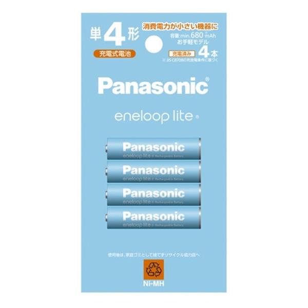 【発売日：2023年04月25日】Panasonic（パナソニック） エネループライト　単4形 4本パック(お手軽モデル) BK-4LCD/4H ・電池容量アップでさらに長もち繰返利用約300回UP・自然放電抑制で約1年後85％の残存容量維...