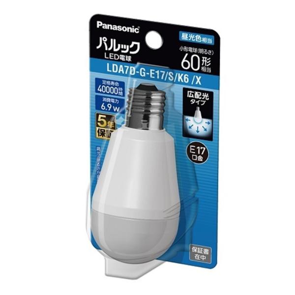 【発売日：2023年06月21日】Panasonic（パナソニック） パルック LED電球 6.9W ブリスター（昼光色相当） LDA7DGE17SK6X 60形相当/E17口金・E17広配光ベーシックが「ブリスターパック」で登場・配光角約...