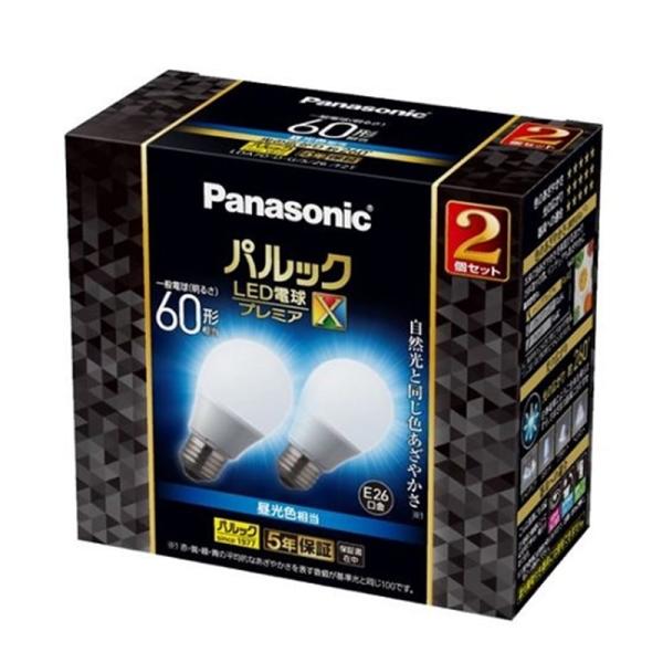 【発売日：2023年04月01日】Panasonic（パナソニック） パルック LED電球 プレミアX 7.3W　2個入（昼光色相当） LDA7DDGSZ6F2T 60W形相当/E26口金・自然光と同じ色あざやかさ（演色性Ra90）・勉強や...
