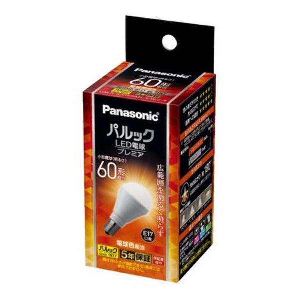 【発売日：2023年04月01日】Panasonic（パナソニック） パルック LED電球 プレミア 7.0W（電球色相当）小形電球タイプ LDA7LGE17K60ESW2F 60形相当/E17口金・ネック部分がスリムなミニクリプトン電球同...
