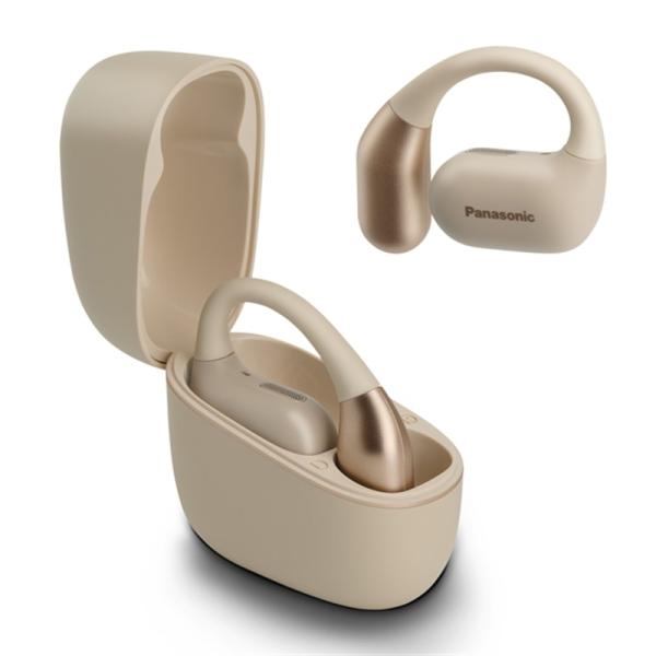 【発売日：2025年06月19日】Panasonic（パナソニック） オープン型完全ワイヤレスイヤホン RB-F10D-C クリーム・17mm×12mm大口径ドライバーを搭載し、オープン型完全ワイヤレスイヤホンで高音質を実現・取り出しやすさ...