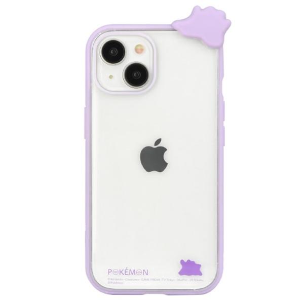 グルマンディーズ iPhone 15/14/13用ケース POKE-874B メタモンお取寄せの場合の納期目安：7月上旬以降（5/22現在）・PC+TPU一体成型のハイブリッド構造・耐衝撃タイプ・持ちやすさを追求した形状