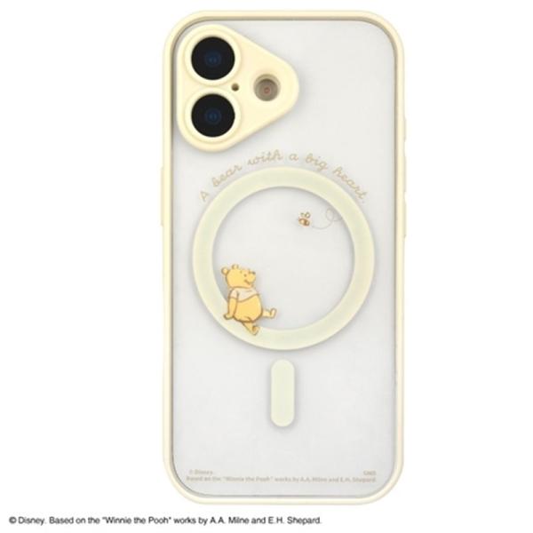 【発売日：2025年09月21日】グルマンディーズ ディズニーキャラクター ／ IIIIfit プランプフレーム iPhone17 MagSafe 対応 ケース DNG-299PO くまのプーさん・背面にはクリア素材を使用・ストラップホール...