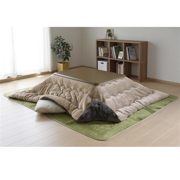 山善 こたつ用掛け布団 AKF-1824K(BR/BE) ブラウン/ベージュ　長方形【数量限定・未開封店頭在庫】・両面使えるリバーシブル・185×235cm・フランネル素材