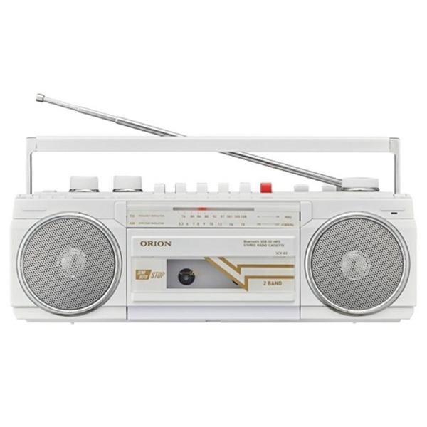 ORION（オリオン） Bluetooth機能搭載ステレオラジオカセット SCR-B3(WH) ホワイト【数量限定・未開封店頭在庫】・Bluetooth機能搭載・FMワイドバンド/AMラジオチューナー採用・USB/SDカード MP3 再生/...
