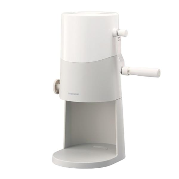 ドウシシャ 手動ふわふわとろ雪かき氷器 IS-TY-B5GY ライトグレー・ふわとろなスイーツかき氷を楽しめる・回して楽しい手動タイプ・収納簡単なコンパクト設計