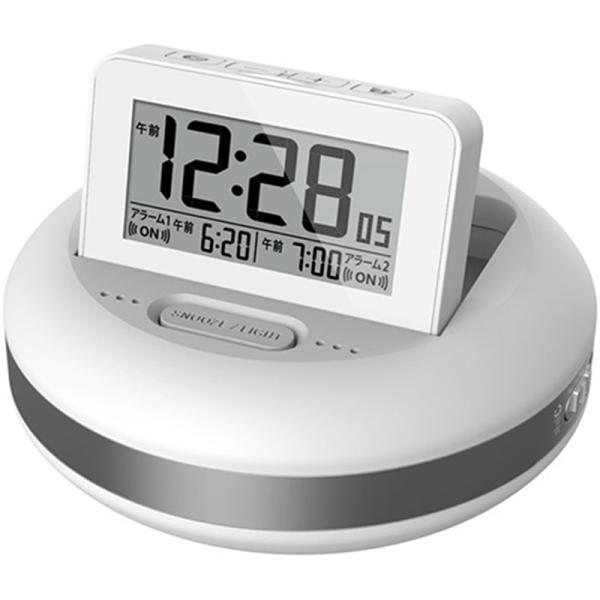 アデッソ デジタル置時計 MY-106 ・振動アラームクロック・コードレス