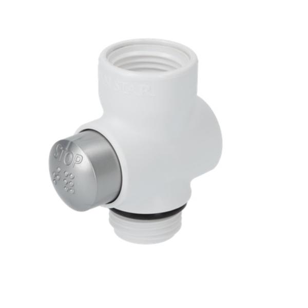 JAPAN STAR ゼロストッパー （ZERO STOPPER） JS-2310-ZW1 ・手元で簡単にシャワーをON・OFF・ヘッドを「一時ストップ機能付き」に・水流を弱めない設計