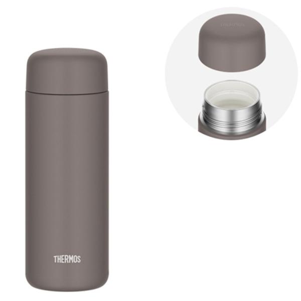サーモス 真空断熱ケータイマグ　500ml JPB-500 FOBW フォギーブラウン・セラミック加工のスクリューマグ　つるっと汚れ落ち、からっと乾く！・今までにない、丸みのあるデザイン・魔法びん構造だから高い保温・保冷力