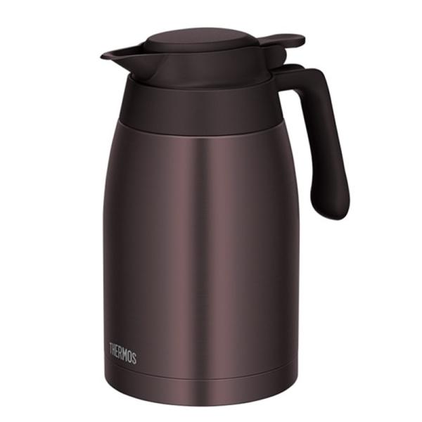 サーモス ステンレスポット　1.5Ｌ TTG-1500 BW ブラウン・食洗機対応、丸ごと洗えて衛生的・ステンレス製魔法びん構造で高い保温・保冷力・約7cmの広口仕様