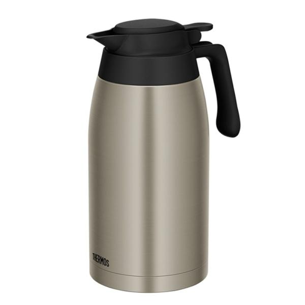 サーモス ステンレスポット　2.0Ｌ TTG-2000 S ステンレス・食洗機対応、丸ごと洗えて衛生的・ステンレス製魔法びん構造で高い保温・保冷力・約7cmの広口仕様