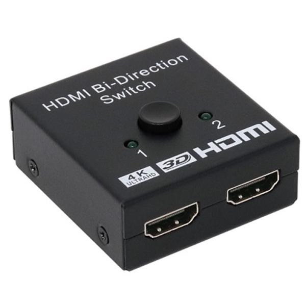 Ainex（アイネックス） ＨＤＭＩ切替器　４Ｋ対応　２入力→１出力 MSW-02 ブラック・2台のHDMI機器をディスプレイに接続・ソフトウェア不要。・外部電源不要
