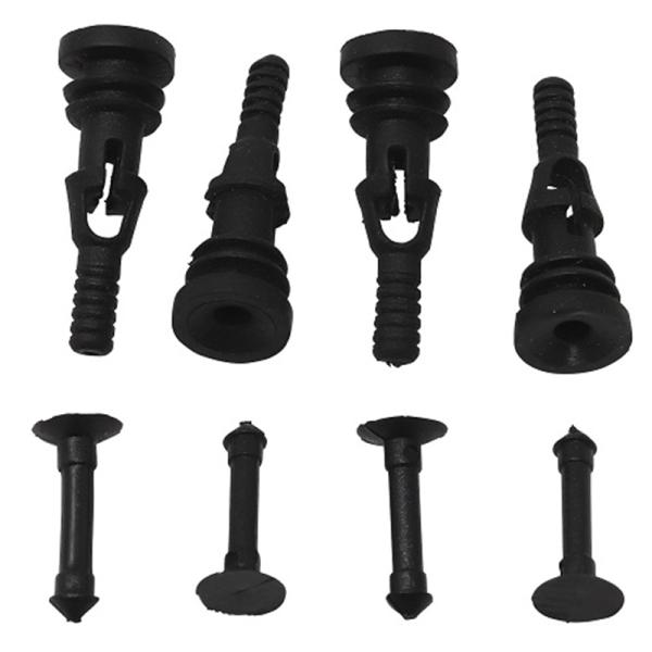 Ainex（アイネックス） ファン固定用　防振ゴムブッシュ MA-123 黒・ファンの振動を吸収するプラスチックスペーサー