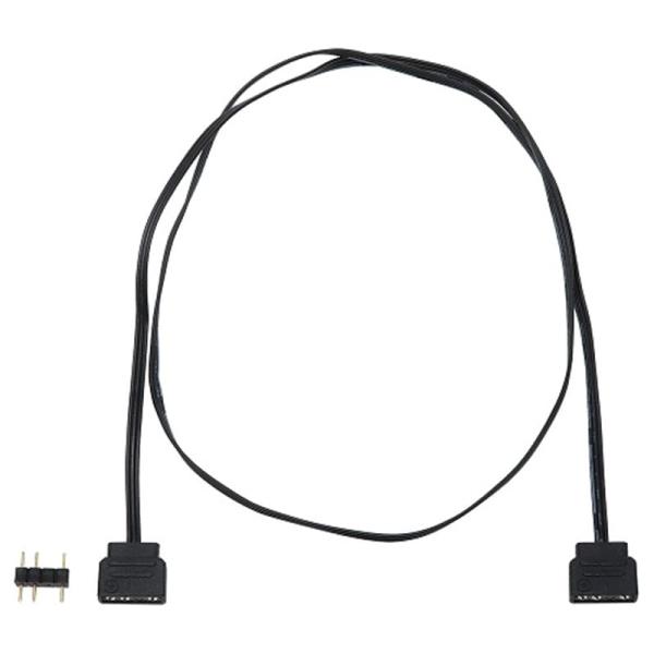 Ainex（アイネックス） アドレサブルLED用延長ケーブル 50cm RLD-EXD50A ブラック・アドレサブルLED (デジタルLED) 4ピンコネクタ (1ピンは無し) を延長するケーブル