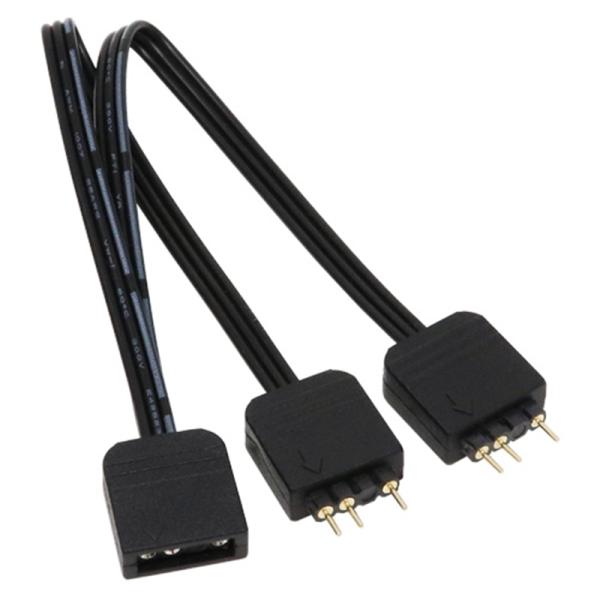 Ainex（アイネックス） アドレサブルLED用2分岐ケーブル 15cm RLD-SPLITD2A ブラック・アドレサブルLED 4ピンコネクタを2分岐するケーブル