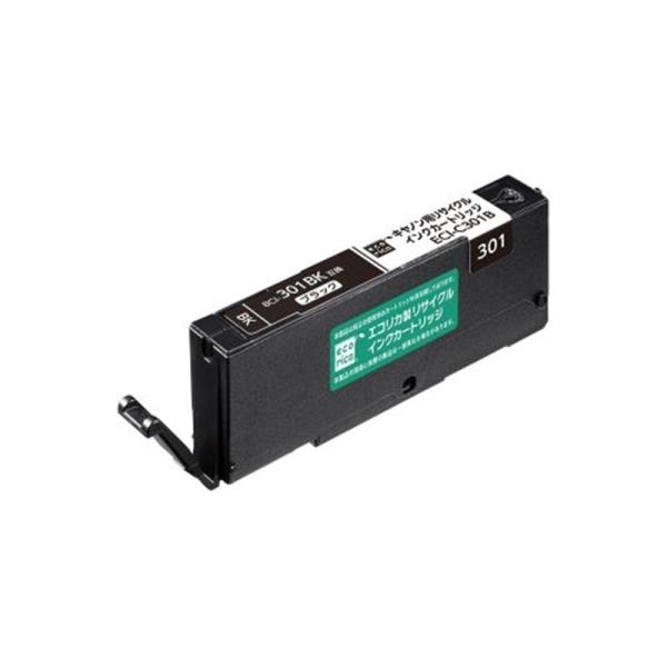 【発売日：2023年09月07日】エコリカ エコリカ CANON ( キヤノン ) BCI-301BK 対応 リサイクル インク カートリッジ 残量表示機能付 PIXUS TS7530 ブラック(染料) ECI-C301B ブラック(染料)...