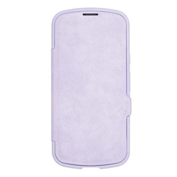 NATURAL design iPhone 17対応 背面手帳型ケース（Chrome NATURAL） iP25-61-CHN04 ラベンダー・耐衝撃・ワイヤレス充電対応・ICカードポケット付き