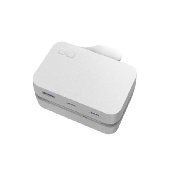 ＣＩＯ ポラリスキューブビルトインケーブル（Polaris CUBE Built in CABLE） CIO-PCBC67W2C1A-WH ホワイト・縦挿しプラグを実装。内部機構を用いた革新的な収納プラグ・取り回しのしやすい55cmケーブル...