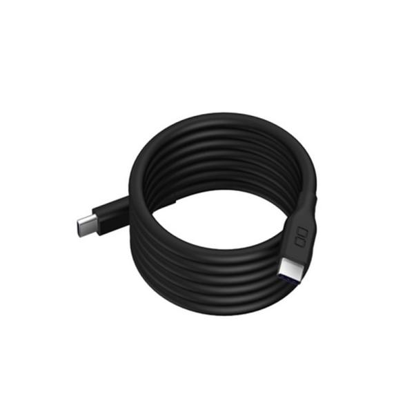ＣＩＯ スパイラルシリコンケーブル CtoC 1m CIO-SLSC30000-CC1-BK ブラック・やわらかいシリコン素材・MAX240W対応・30,000回の折り曲げ耐久テストをクリア