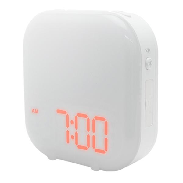 ＧＤＴ HIKARIDE　光振動目覚まし時計 COC-01 WT ホワイト・目覚めの悩みに合わせて、光・振動・音で起床することができる目覚まし時計・カスタマイズして自分だけの気持ち良い目覚めを体感・10段階の光が朝日を再現