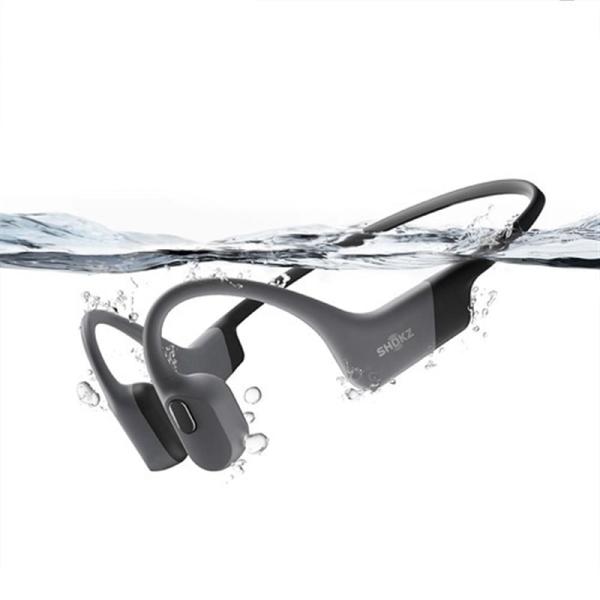 【発売日：2024年05月10日】Shokz（ショックス） OpenSwim Pro - Grey SKZ-EP-000028 グレー・骨伝導スポーツイヤホン水から陸まで、音楽はつづく。