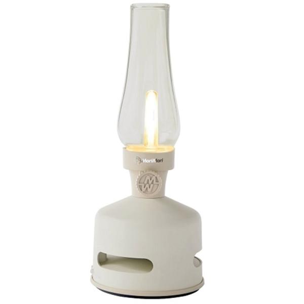 MoriMori（モリモリ） LED ランタンスピーカー S1 FLS-2104-WH BEACH HOUSE（ホワイト）【数量限定・未開封店頭在庫】・スマートフォンなどから Bluetooth接続により音源再生・防水規格IPX4・調光可能...