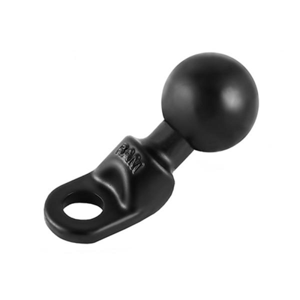 【発売日：2023年12月01日】RAM MOUNTS（ラムマント） ミラーベースA（アングル） RAM-B272U ブラック・ネジ取り付け部に9mmの穴が開いており、バイクのミラーフレームなどに取り付けが可能。直径1インチのゴム製ボールを...