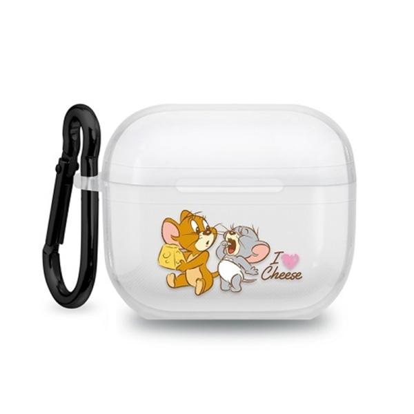 PGA AirPods 第3世代用 抗菌ソフトケース PG-WAP3TP02TAJ トムとジェリー/チーズ【数量限定・未開封店頭在庫】・「トムとジェリー」デザイン・抗菌加工・ワイヤレス充電対応