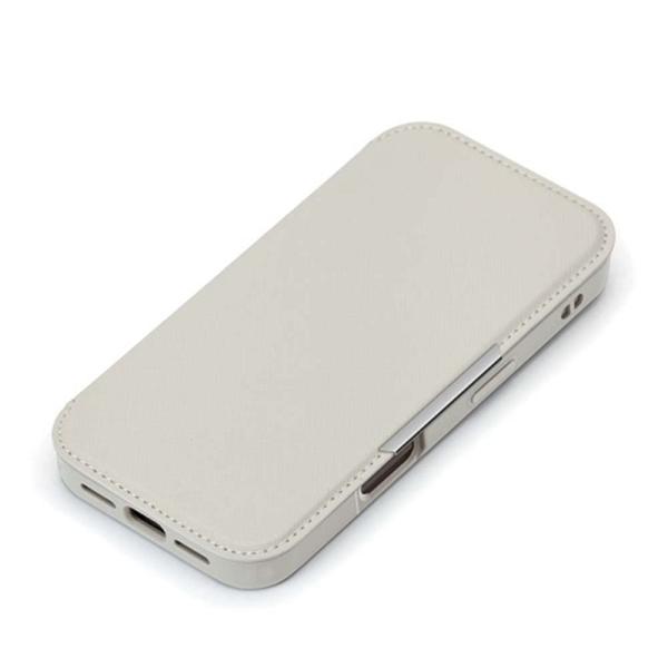 【発売日：2024年09月20日】PGA iPhone 16用 ガラスフリップケース PG-24AGF05GY サフィアーノ調/グレー・高級感のあるサフィアーノ調のPUレザー素材・マグネットロック機能搭載でラクラクカバーを開閉・背面はクリア...