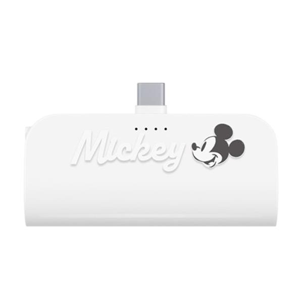 PGA USB Type-C 直挿しモバイルバッテリー 5,000mAh/PD20W PG-DLB50C01MKY ミッキーマウス　容量：5,000mAh・USB Type-C ケーブルなしでダイレクトに充電＆蓄電・PD20W高速充電対応、...