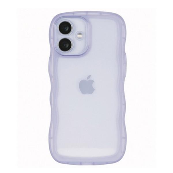 ＣＯＣＯｃａｓｅ iPhone 17対応 クリアなくねくねケース 1818-17-PURPLE パープル・マット加工で持ちやすく落下しにくい・エアポケット構造で衝撃吸収・やわらかな使い心地のソフトタイプ