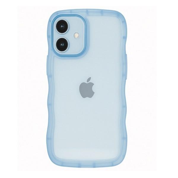 ＣＯＣＯｃａｓｅ iPhone 17対応 クリアなくねくねケース 1818-17-BLUE ブルー・マット加工で持ちやすく落下しにくい・エアポケット構造で衝撃吸収・やわらかな使い心地のソフトタイプ