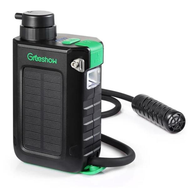ＧＲＥＥ　ＳＨＯＷ 電動式携帯浄水器 GS-2811 ・防災に最適な5段階浄水システム　河川水や湖水も安全に飲用可能です。・ワンプッシュ操作で簡単浄水、高容量バッテリーにより長時間連続使用が可能。・非常用LEDライト（SOS機能付き）が搭載...