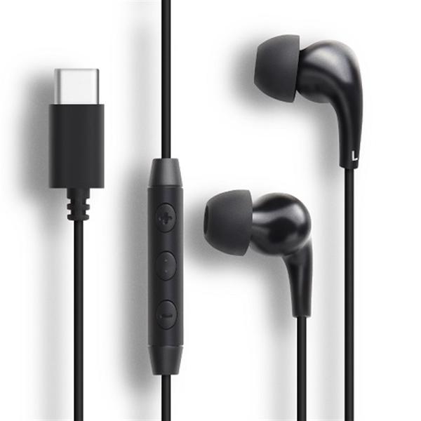 FSC Ｔｙｐｅ−Ｃ用イヤホン FS-CEMS01-BK ブラック・Type-C ハンズフリーイヤホン