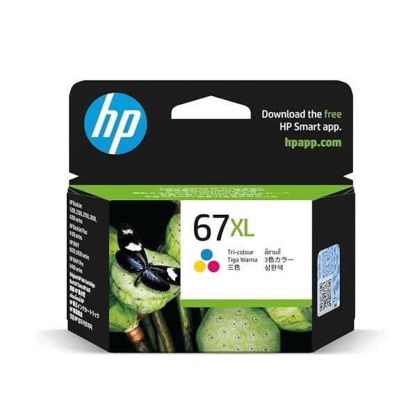 【発売日：2020年07月30日】日本ＨＰ 純正６７ＸＬインクカートリッジ 3YM58AA 3色カラーお取寄せの場合の納期目安：未定（5/15現在）・高品質なHP純正カートリッジ・染料系インク・A4判 約200枚印刷可能