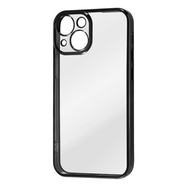レイアウト iPhone 13 mini用ケース RT-P30PFC2/BM ブラック・カメラ周りギリギリまで保護する精密設計・ケースに高さがあるのでカメラが傷つきにくい・フラッシュ撮影時も光が写り込みにくい