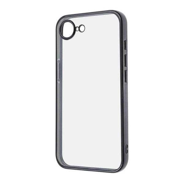 レイアウト iPhone 16e用 Like standard メタリック TPUソフトケース RT-P50PFC2/BM ブラック・カメラ保護・衝撃吸収/バンパー・高透明