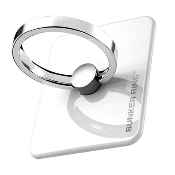 ビジョンネット BUNKER RING Plus BUN-P-WH ホワイト・片手で簡単・安全にホールド・360°回転、180°調節可能なリングホルダー・安定した片手操作が可能