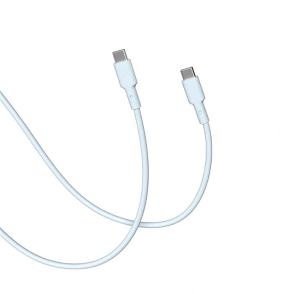 FUNMAXJAPAN TSUNAGU mayu USB-C to USB-Cケーブル（1.0m） CC-CB08-LB ライトブルー（白藍）・急速充電対応(USB Power Delivery 対応)・独自の安全・安心設計・絡まないやわら...