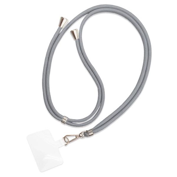 フェイム企画 ショルダーストラップ／耐荷重約３ｋｇ／最大長さ約７０ｃｍ FMK-SST2271GY グレー・お出かけに便利なスマホショルダーストラップ・長さ調整可能で男女問わず使用可能・着脱簡単なシートホルダータイプ