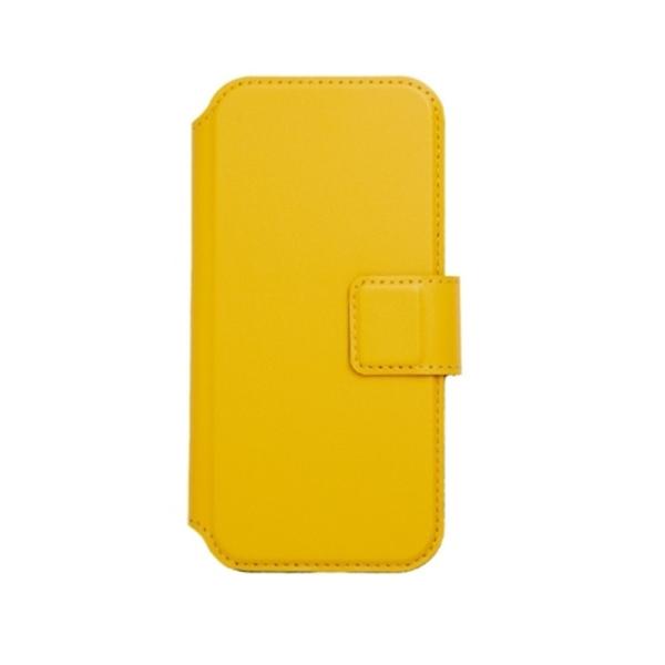 Deff SNAPCOVER（スナップカバー）　Lサイズ DCS-SC01LYE ミモザイエロー・大きく重くかさばる課題をスマートに解決する新世代ケース・手帳カバーをワンタッチで脱着・Lサイズ（6.7〜6.9インチ）対応