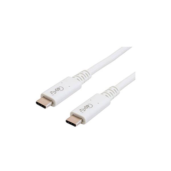 GOPPA Type-C to Type-C ケーブル GP-CCU408M/W ホワイト・高速 USB4・Thunderbolt 3対応・USB Type-Cケーブル
