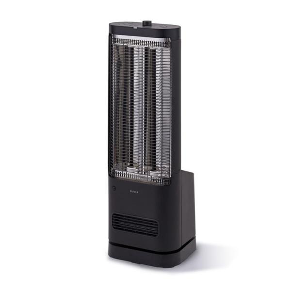 【発売日：2025年11月01日】siroca（シロカ） 足元ファンヒーター付き 遠赤外線暖房機 にこポカ SH-FC251(K) ブラック【数量限定・未開封店頭在庫】・温風と遠赤のダブルの熱源で、足元すばやく&amp;体の芯からポカポカ・...