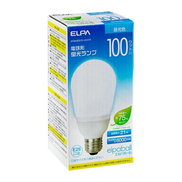 ELPA 電球型蛍光灯　Ｅ２６　１００Ｗ　１個入り EFA25ED/21-A101H 昼光色・100W形・E26・昼光色