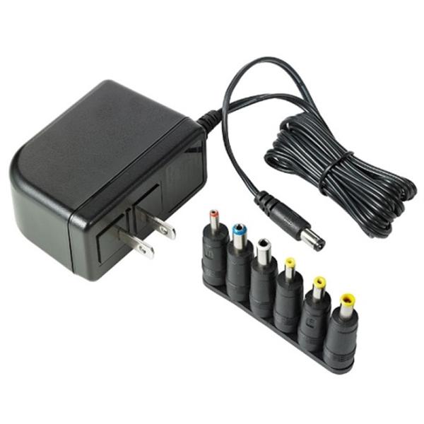 ELPA ＡＣ／ＤＣマルチアダプター ACD-120S ・家庭用コンセント（AC100V）をDC12Vの電圧に変換・高容量2000mA、6種類の変換プラグ付・安定化回路内蔵