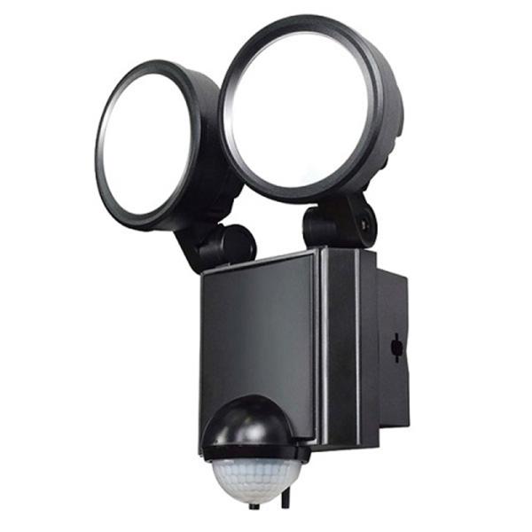 ELPA ＬＥＤセンサーライト　２灯 ESL-SS802AC 【数量限定・未開封店頭在庫】・エクステリアにマッチする薄型デザイン・防雨構造・家周りの明かりや防犯対策に