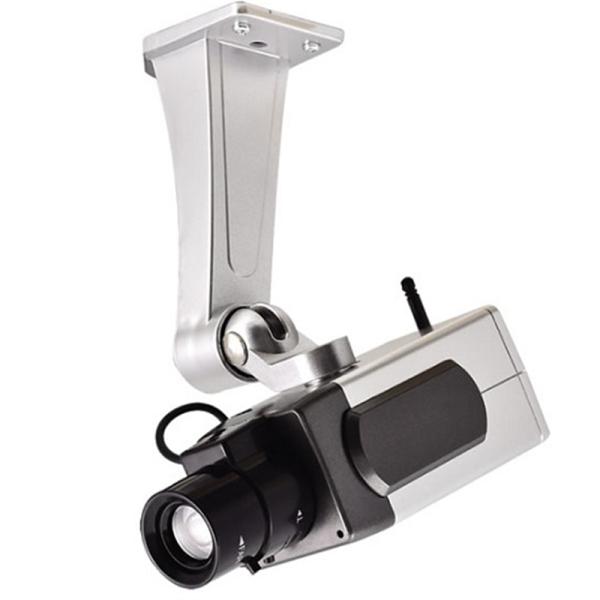 ELPA ダミーカメラ筒型 DC-001 <b><u>※電池別売（アルカリ）単３×３本</u></b>・人に反応してLEDが点滅・乾電池式・防犯ステッカー付属※こちらの商品のお取り付けは行って...